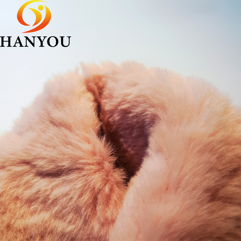 Imitation Embossed Long Pile Jacquard Faux Rabbit Fur Fabric - hanyotextile