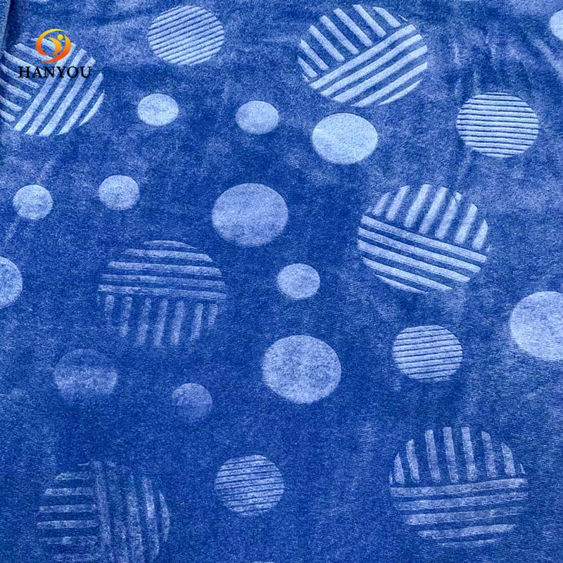 Hanyo Blue Cycle Crystal Super Soft Fabric